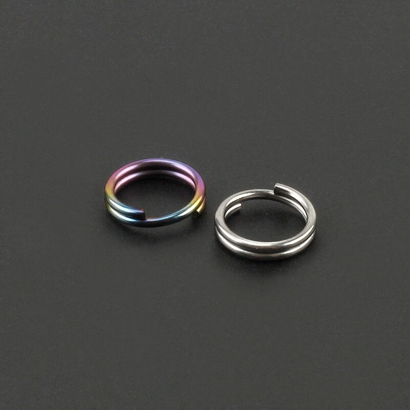 10mm Titanium Alloy Key Ring 10pcs/lot EDC Outdoor Small Tool | Etsy