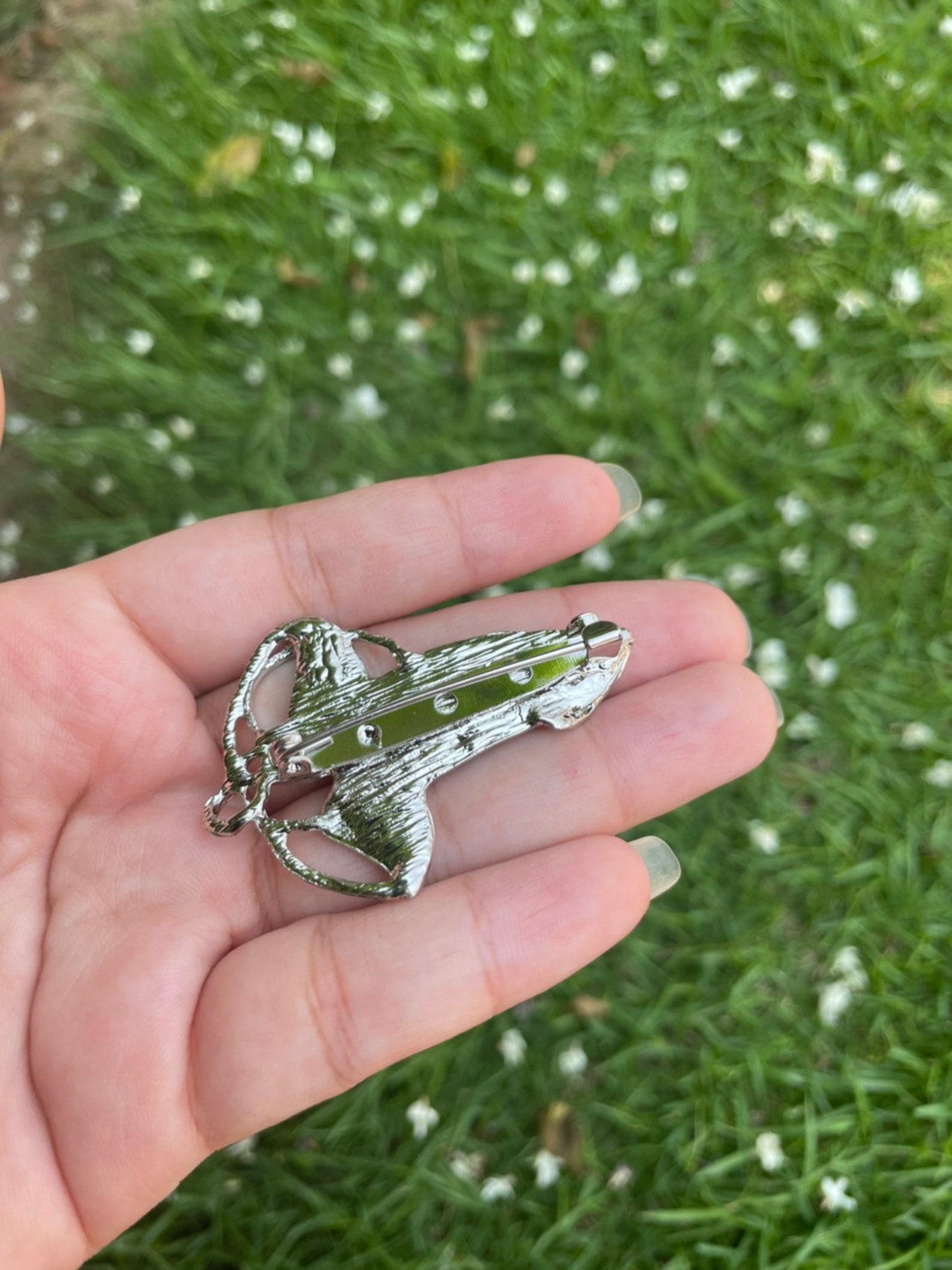 Nice Gift Green Leaf Elven Pin Brooch Leaf of Lorien Pendant - Etsy