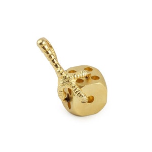 Dragon Claw Brass Keychin Yellow Dice Key Ring Outdoor Camping Small ...
