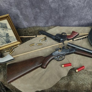 Double Barrel Flip Down Finished Western Replica PLA - Etsy