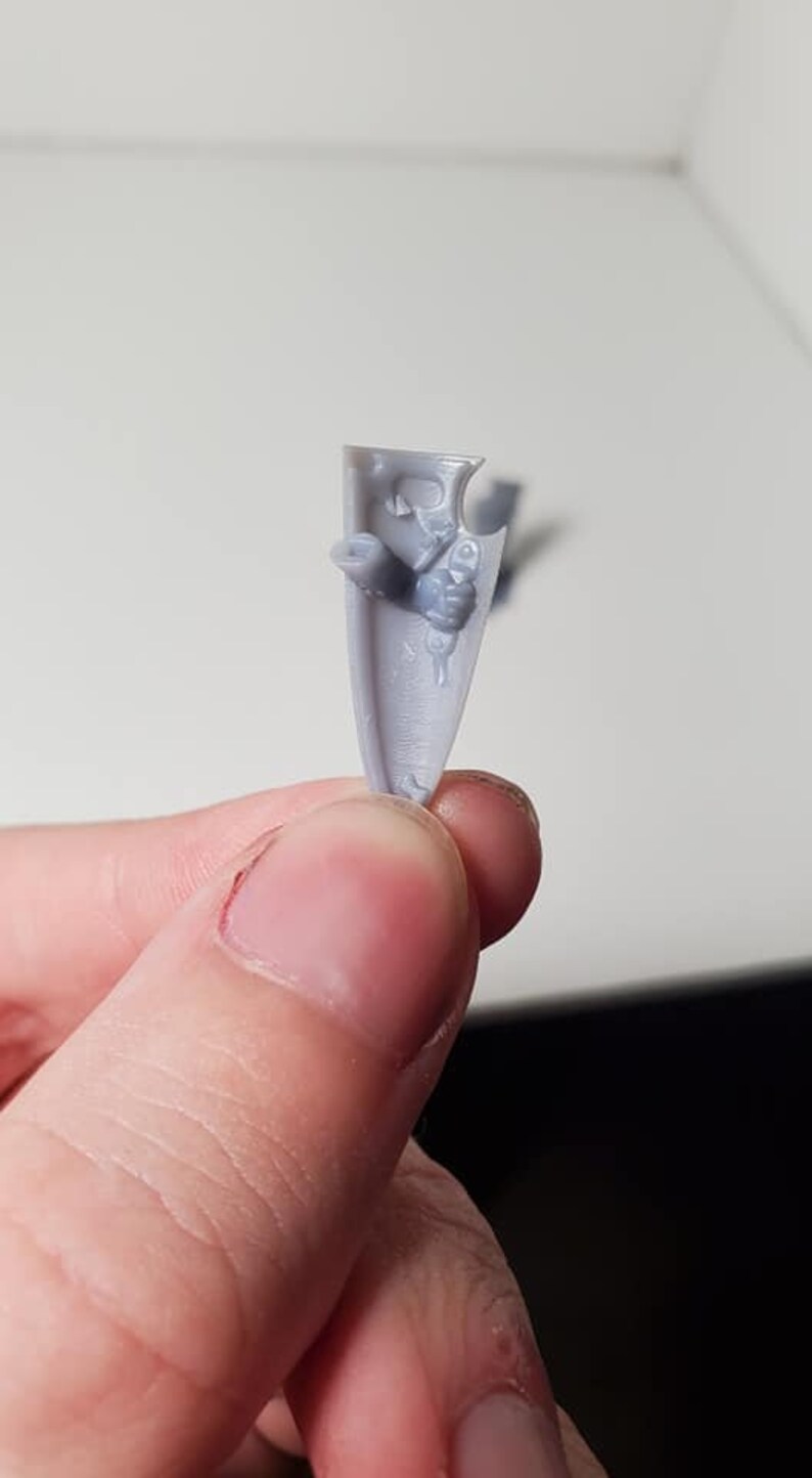 Dark Elf Miniature Tower Shield Warhammer Bits Custom - Etsy