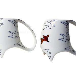 Delft Mugs Post Modernism Design Mug Delft Blue Fabric Blue and White ...