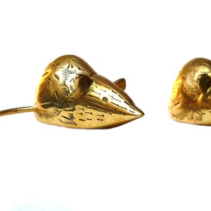 Brass Mice Mouse Ornament Mouse Lover Gift Mice Sculptures Mouse ...