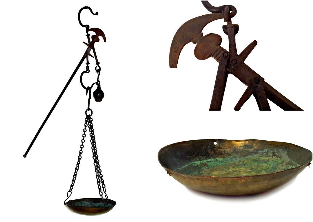 Antique Hanging Scale Copper Scale Antique Scales and Weight Balance ...