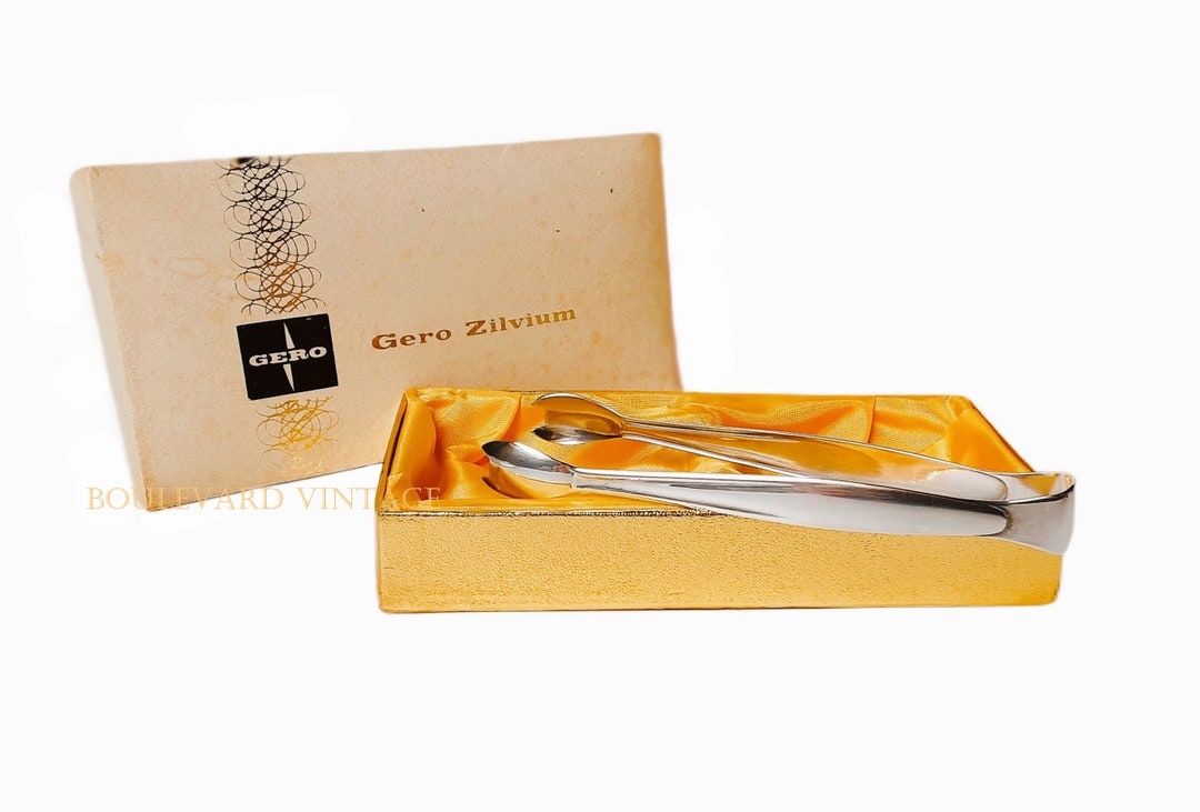 Antique Dutch Silver Plated Sugar Tong by Gero Silver Plated Art Deco ...