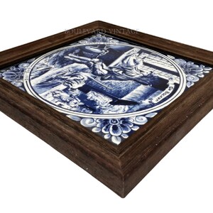 Antique Scene Delft Blue Tile Dutch Bakery Shop Sign by Schoonhoven ...