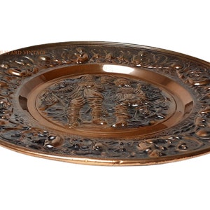 Rembrandt Painting the Night Watch Antique Dutch Painting Large Copper Plated Plate Rembrandt ...