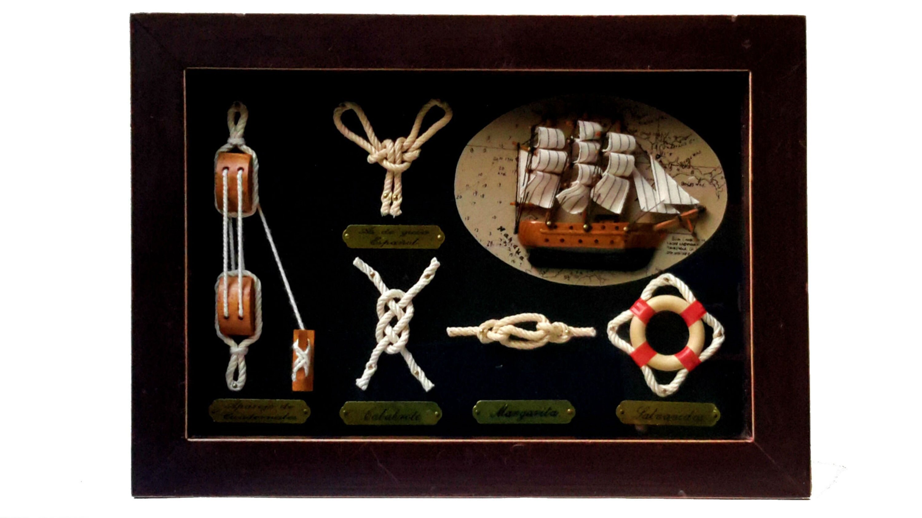 Sailing Knots Navy Wall Art Navy Knot Diorama Ship Marines | Etsy