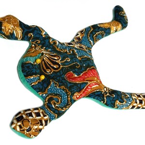 Batik Gift Frog Toy Fabric Toys Batik Art Batik Fabric Indonesia Frog ...