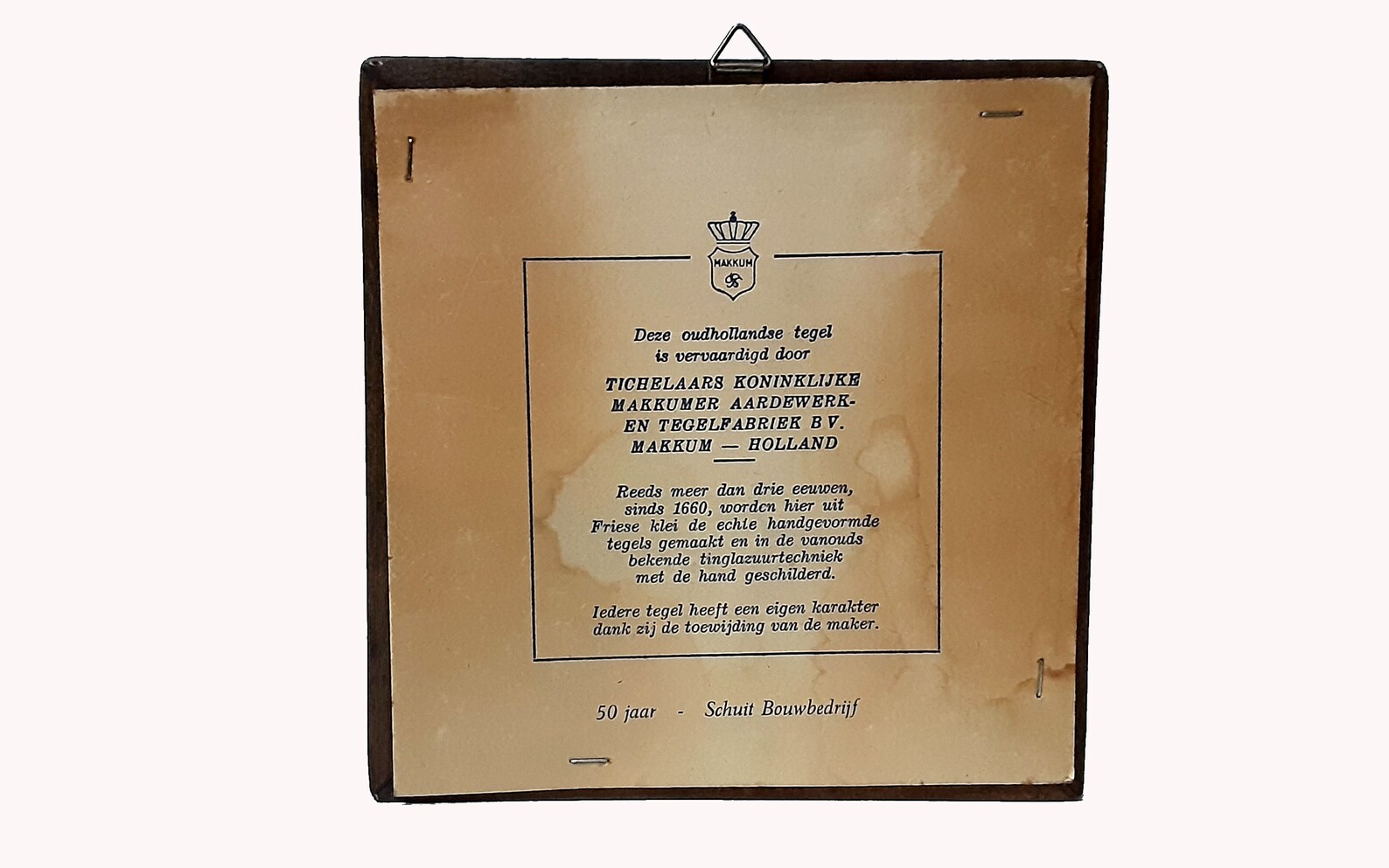 Delft Ship Tile The Flying Dutchman Makkum Tile Delft | Etsy