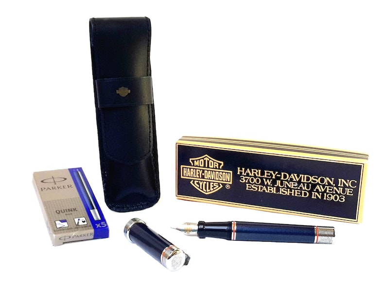 Fountain Pen Set Harley Davidson Gifts Motor Bike Gifts Ink | Etsy