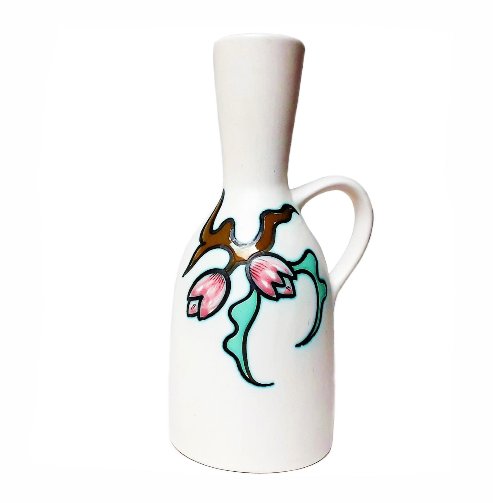 Delft Vase Dutch Tulip Vase White Art Deco Vase Flora Gouda - Etsy