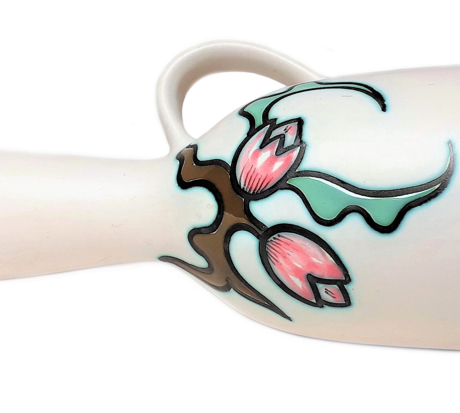 Delft Vase Dutch Tulip Vase White Art Deco Vase Flora Gouda - Etsy