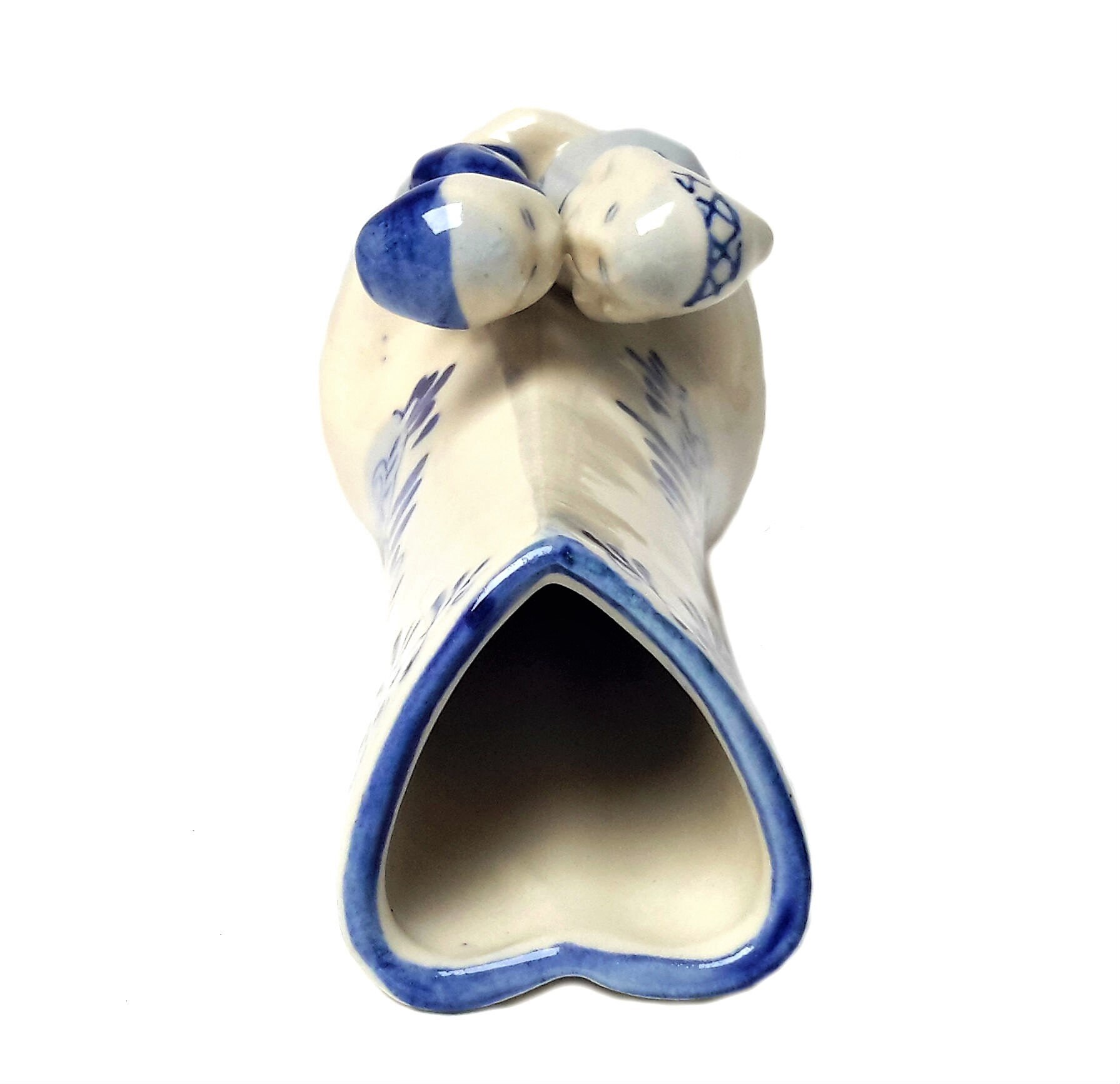 Delft Blue Delft Vase Delft Boy and Girl Kissing Heart Vase - Etsy
