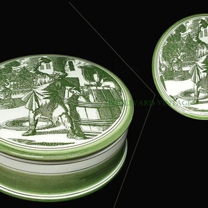 Rare Delft Green Delft Bowl With Lid Dutch Craftsman Herring Fish ...