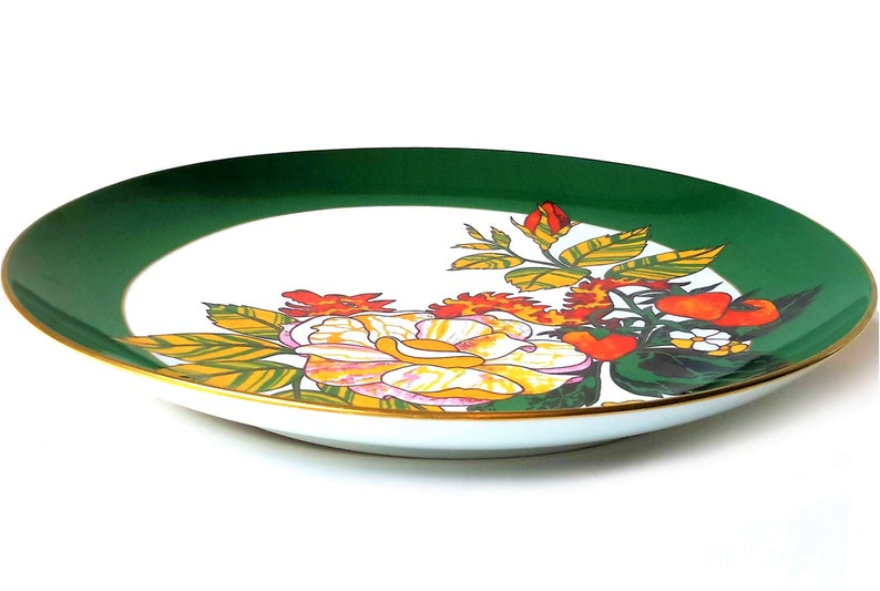 Furstenberg Porcelain Charger Plates China XL Art Nouveau | Etsy