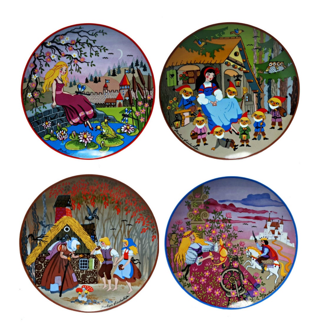 Furstenberg Plates 4 Fairytale Decoration Fairytale Wall Art ...