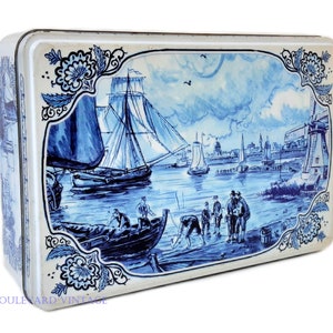 Antique Dutch Tin Antique Sailing Boat Dutch Cookie Tin Antique Biscuit ...