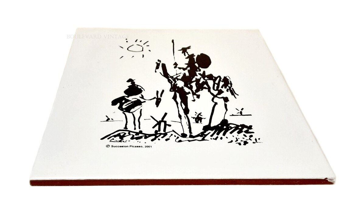 Pablo Picasso Tile Don Quixote Art Sancho Panza Pablo Picasso Wall Art ...