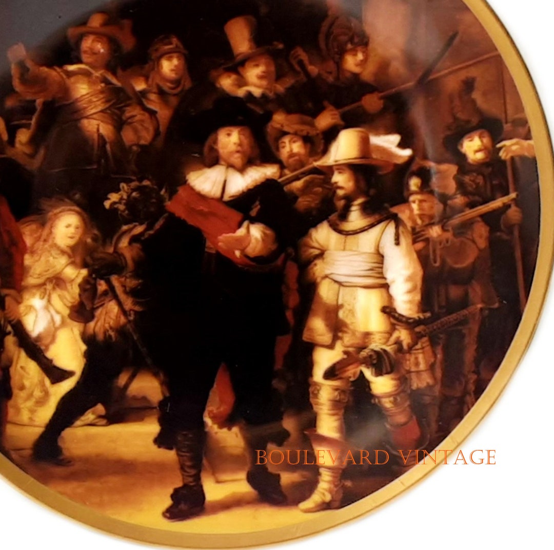 Rembrandt Painting the Night Watch Rijksmuseum Antique Dutch Painting ...
