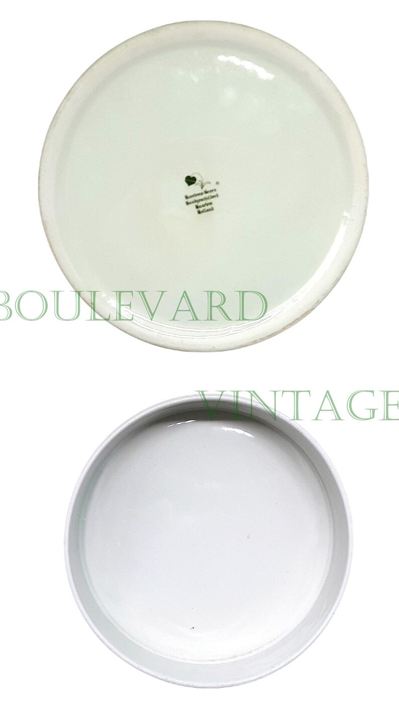 Rare Delft Green Delft Bowl With Lid Dutch Craftsman Herring - Etsy