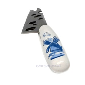 Delft Cheese Knife Delft Blue Flatware Delft Cutlery Windmill Holland ...