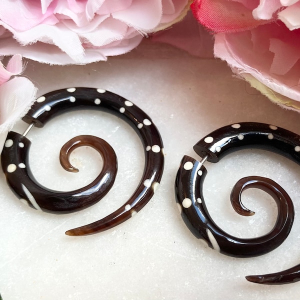 Fake Gauge Earrings - Etsy
