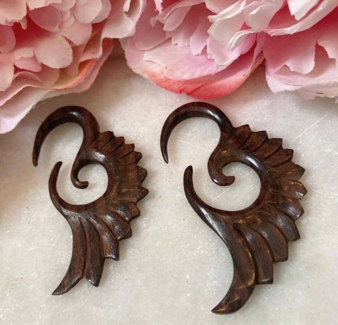 Beautiful Wing Wooden Stretcher Hooks - Etsy