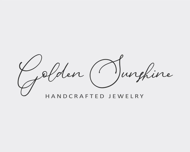Premade Logo Design Script Jewelry Logo - Etsy