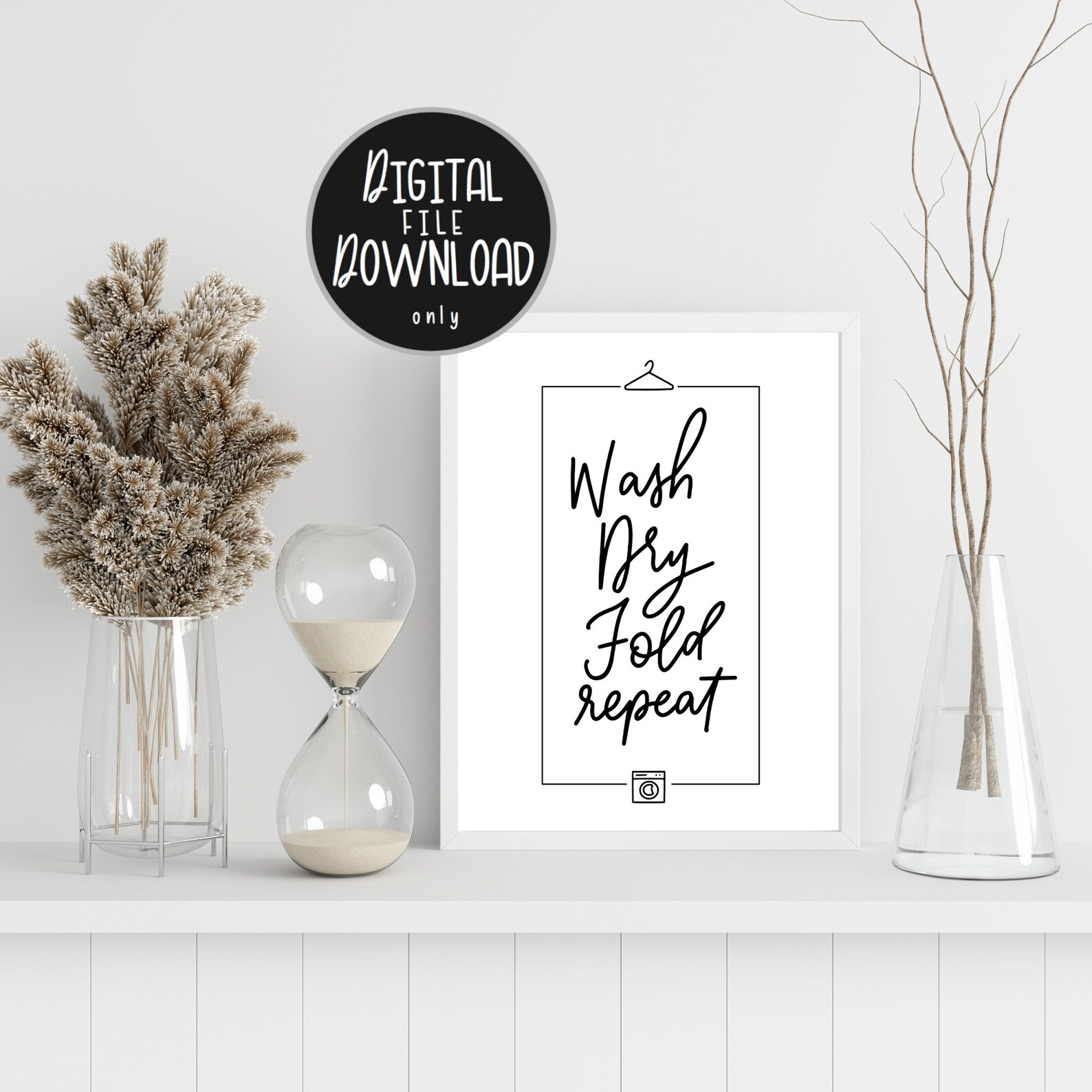 PRINTABLE Laundry Room Bundle of 4 Laundry Wall Decor - Etsy