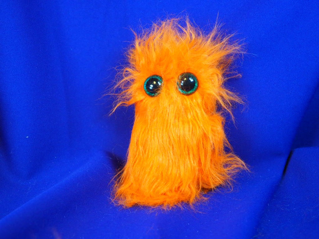 FF13, Small Cute Monster Plush Plushie Stuffie W/ Long Shaggy Orange ...