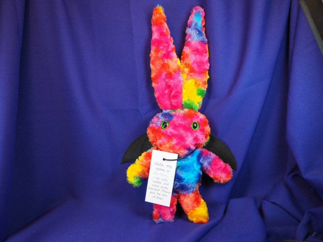 Beelza, Cute Monster Plush Plushie Stuffie W/ Soft Silky Swirly Rainbow ...