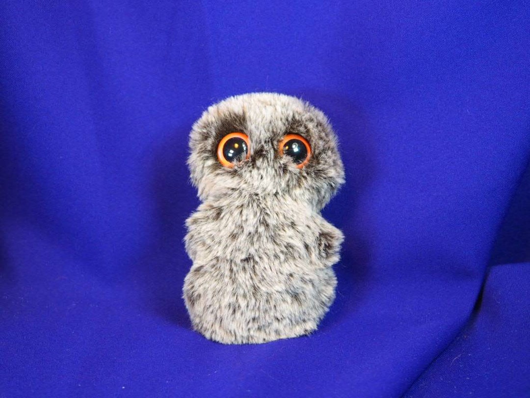 S200, Small Cute Monster Plush Plushie Stuffie With Super Soft Grey Fur ...