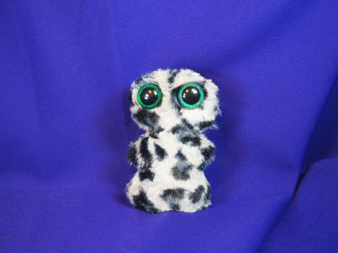 AS35, Small Cute Monster Plush Plushie Stuffie W/ Silky Snow Leopard ...