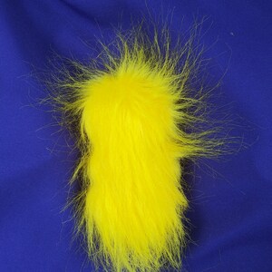 YY16, Small Cute Monster Plush Plushie Stuffie W/ Long Shaggy Yellow ...