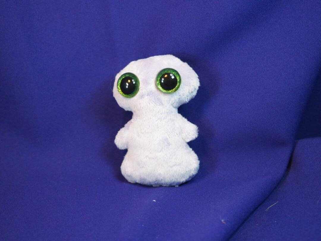 CH07, Small Cute Monster Plush Plushie Stuffie W/ Lt Purple Velboa Fur ...