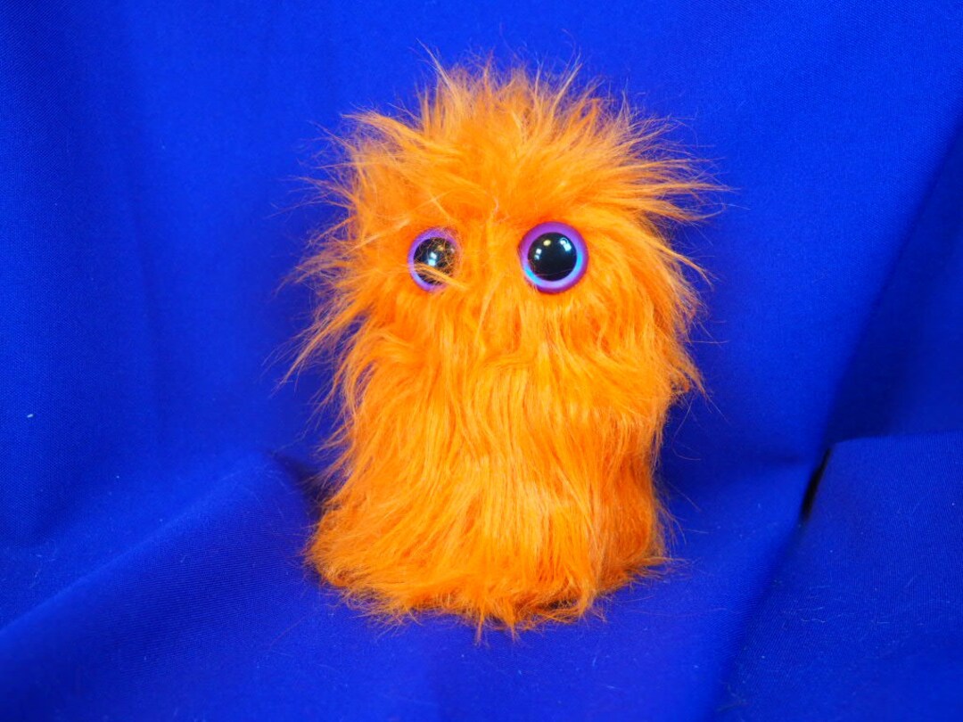 FF16, Small Cute Monster Plush Plushie Stuffie W/ Long Shaggy Orange ...