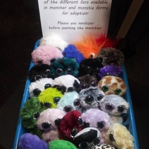 A Mystery Bag! Small Cute Monster Plush Plushie Stuffie W/ Safety Eyes ...