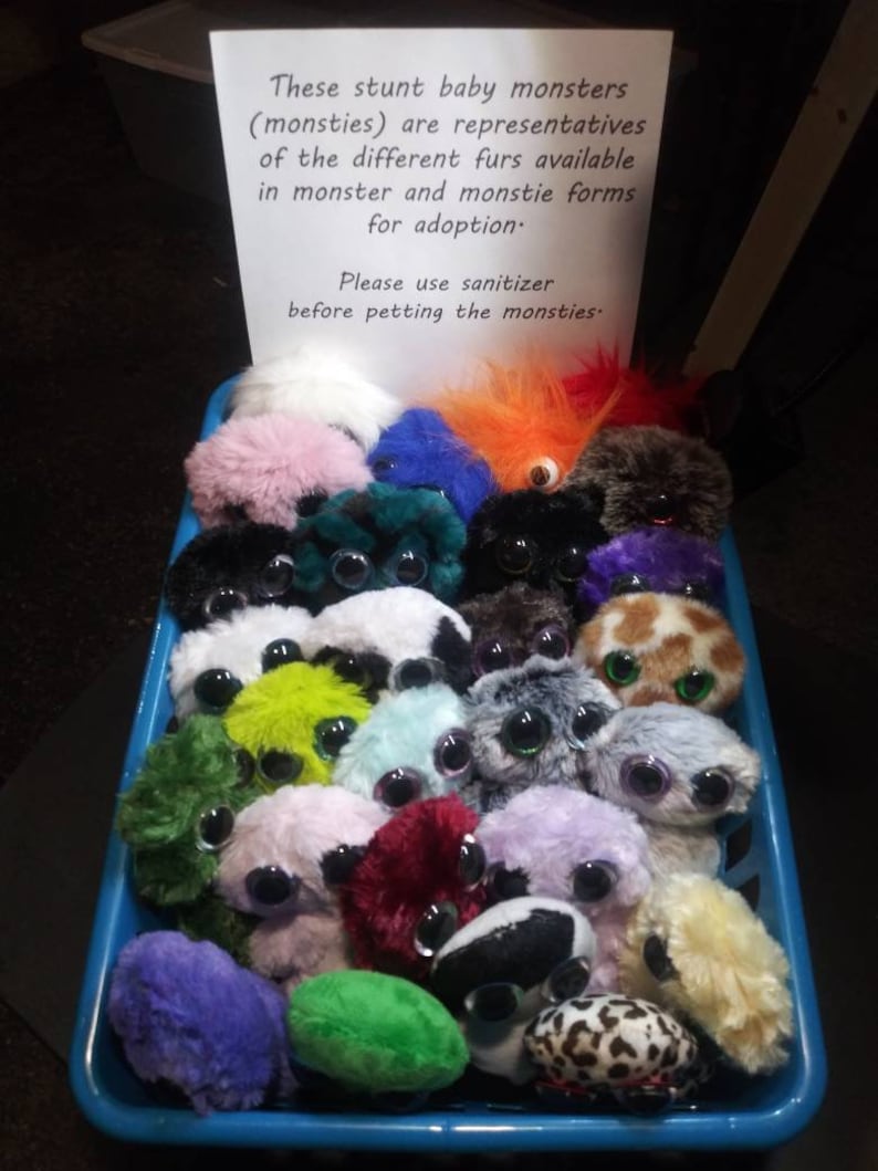 A Mystery Bag! Small Cute Monster Plush Plushie Stuffie W/ Safety Eyes ...