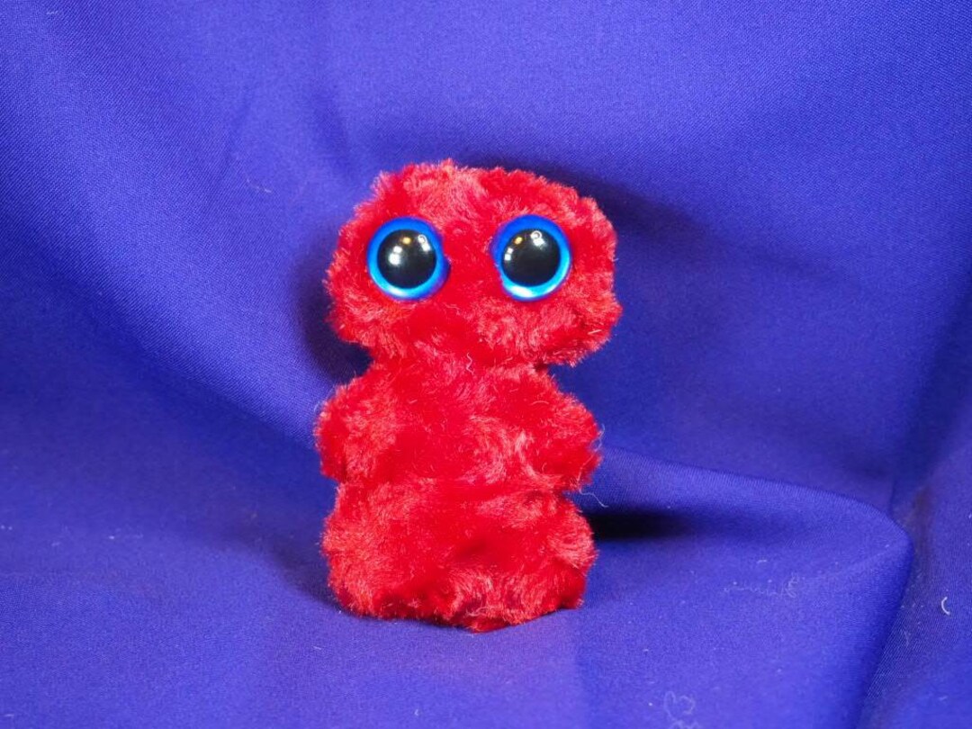 BM21, Small Cute Monster Plush Plushie Stuffie W/ Swirly Silky Bright ...