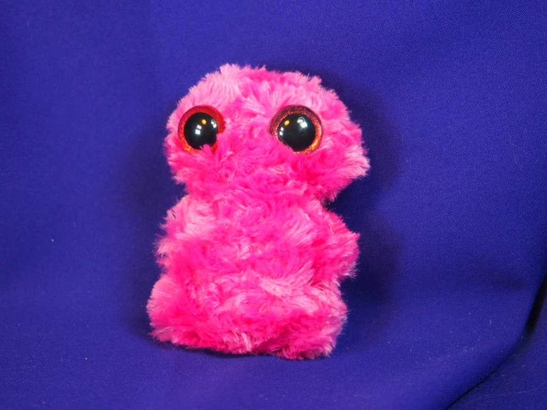 G35, Small Cute Monster Plush Plushie Stuffie With Silky Pink Fur & 2 ...