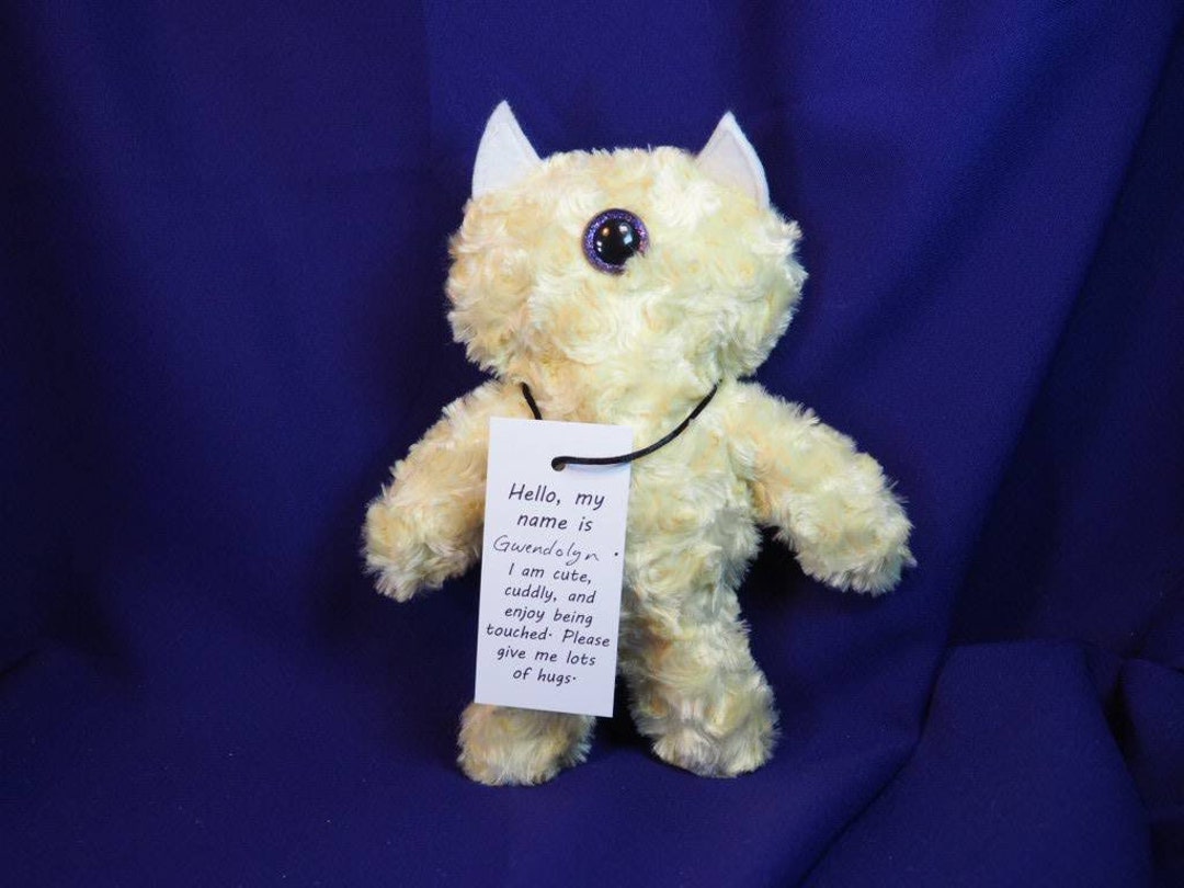 Gwendolyn, Cute Monster Plush Plushie Stuffie W/ Soft Silky Swirly Pale ...