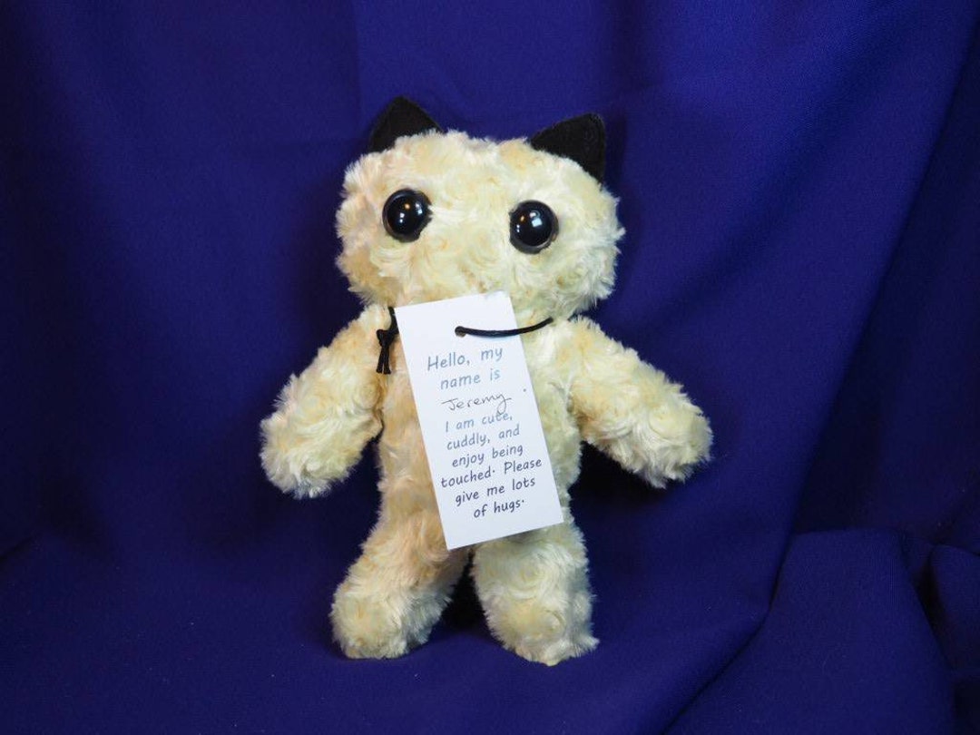 Jeremy, Cute Monster Plush Plushie Stuffie W/ Soft Silky Swirly Pale ...