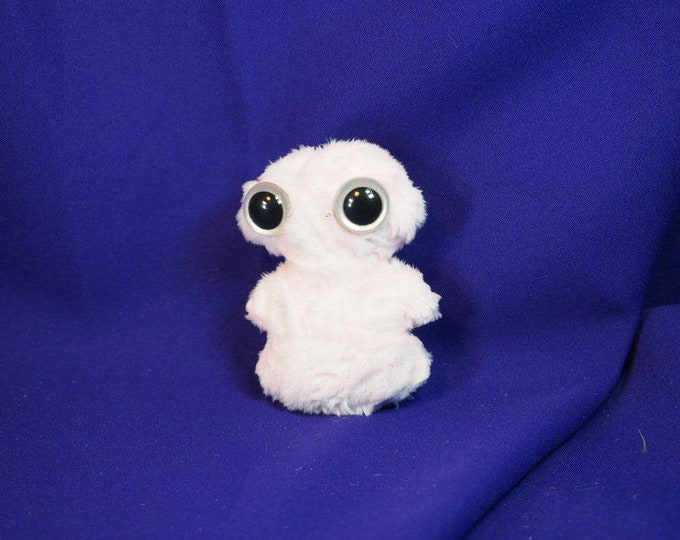 CF06, Small Cute Monster Plush Plushie Stuffie W/ Lt Pink Velour Fur ...