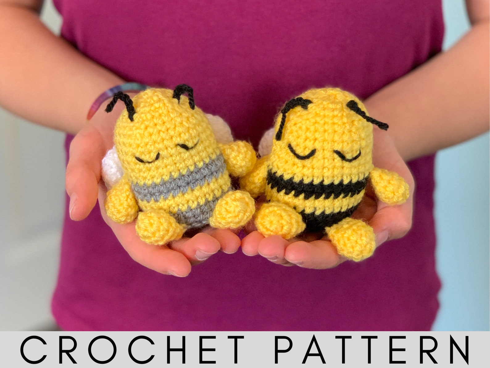 Buzzy Bee Crochet Pattern – Small Bee Crochet PDF Pattern – Pocket Bee Amigurumi Pattern – PDF ...