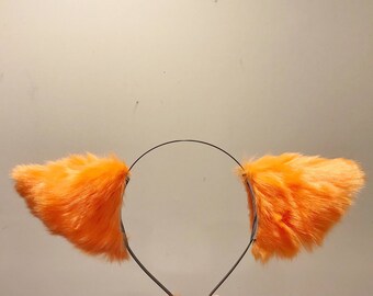 Orange cat ears | Etsy