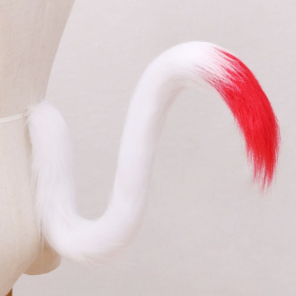 White Fox Tail - Etsy