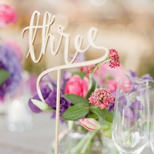 Table Numbers. Gold Table Numbers .wedding Table Numbers .gold - Etsy