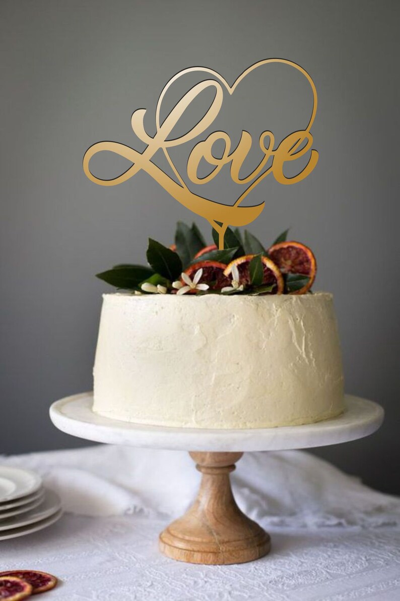 Cake Topper Love Wedding Cake Topper Love Cake Topper | Etsy