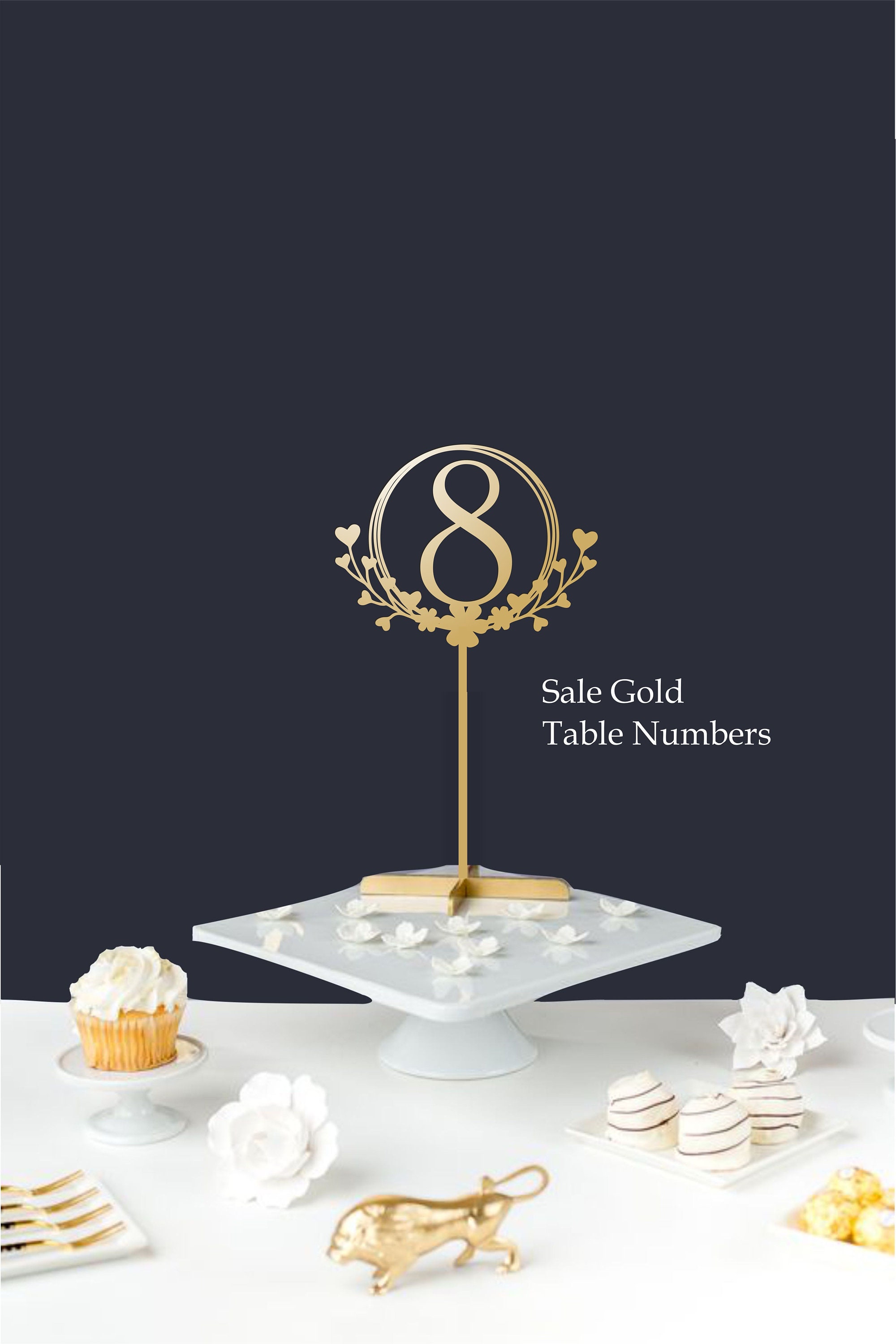 Wedding Table Numbers Gold Table Number Geometric Gold Table | Etsy